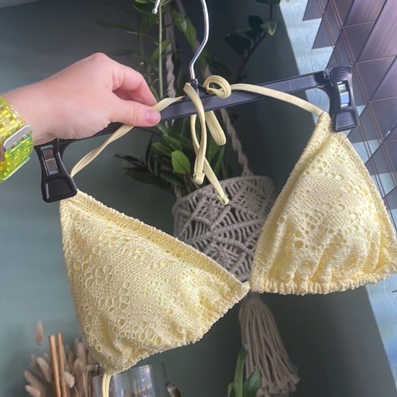 Xhilaration | Swim | Target Xhilaration Crochet Yellow Triangle Swim ...